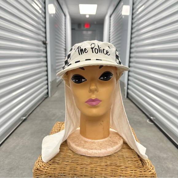 Vintage | Accessories | Vintage The Police Checkered Hat With Flaps ...